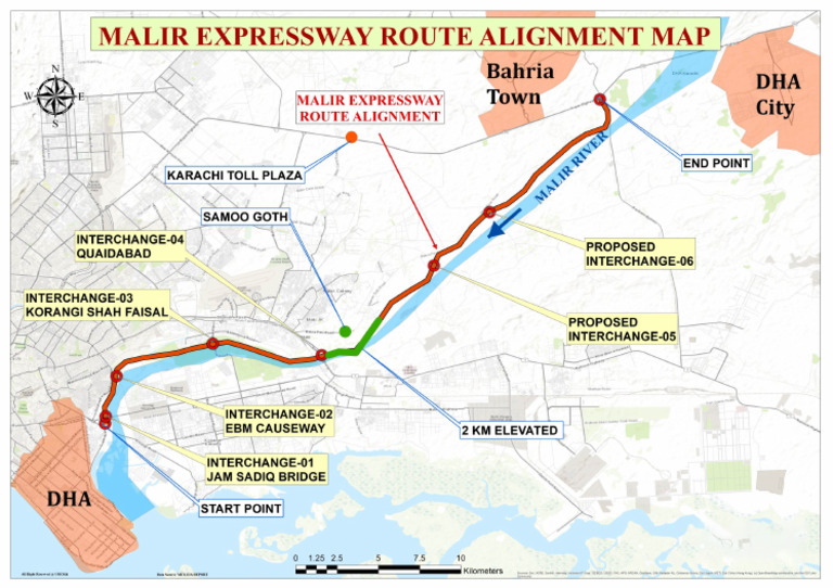 Malir Expressway Official Map | PDF