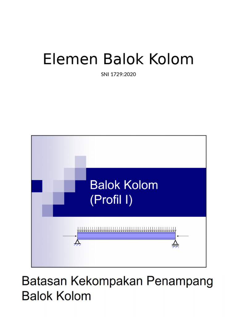 Elemen Balok Kolom | PDF