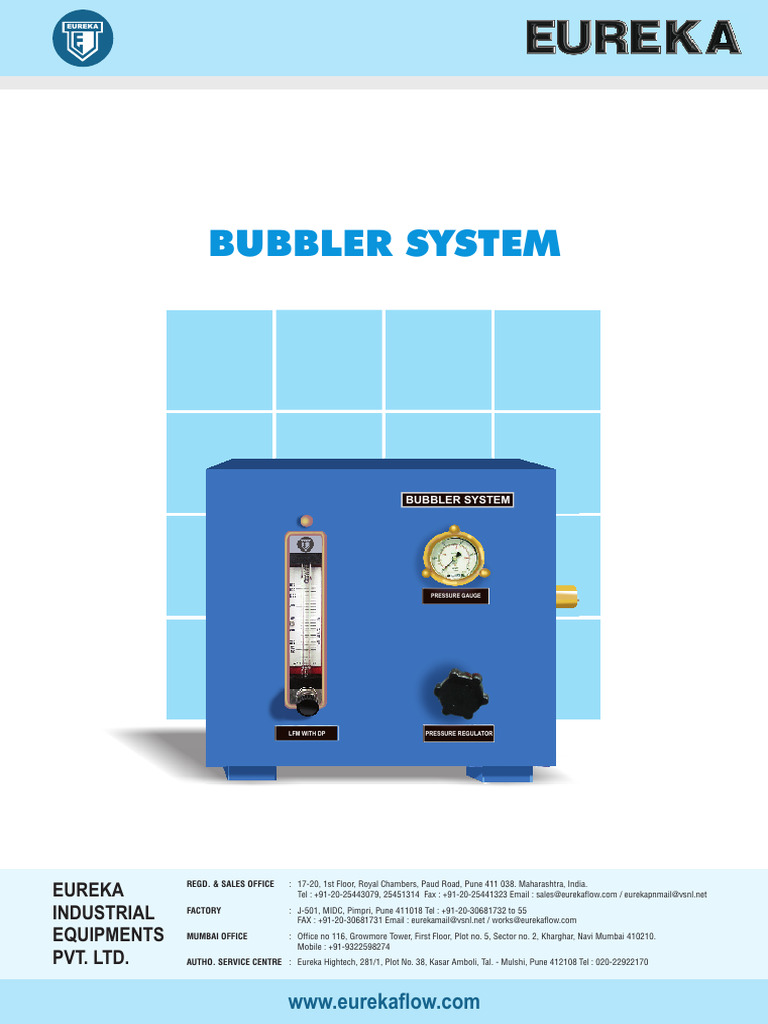 (C). BUBBLER SYSTEM | PDF | Flow Measurement | Pressure Measurement