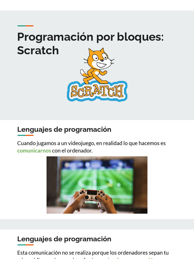 Programación por bloques_ Scratch | PDF