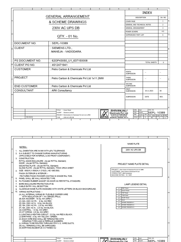 SEPL - 10389 - Petro Carbon | PDF | Electrical Wiring | Electrical Components
