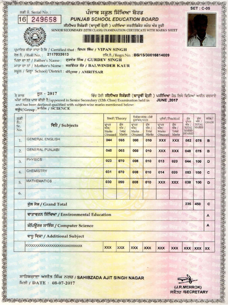 2. +2 MARKSHEET | PDF