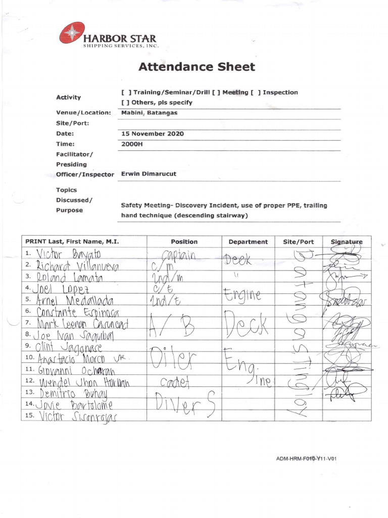 LTI Attendance | PDF