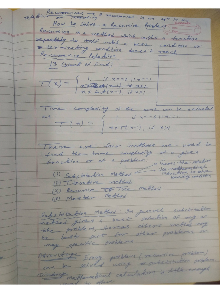 Recurrence Relation Problem (2 files merged) | PDF