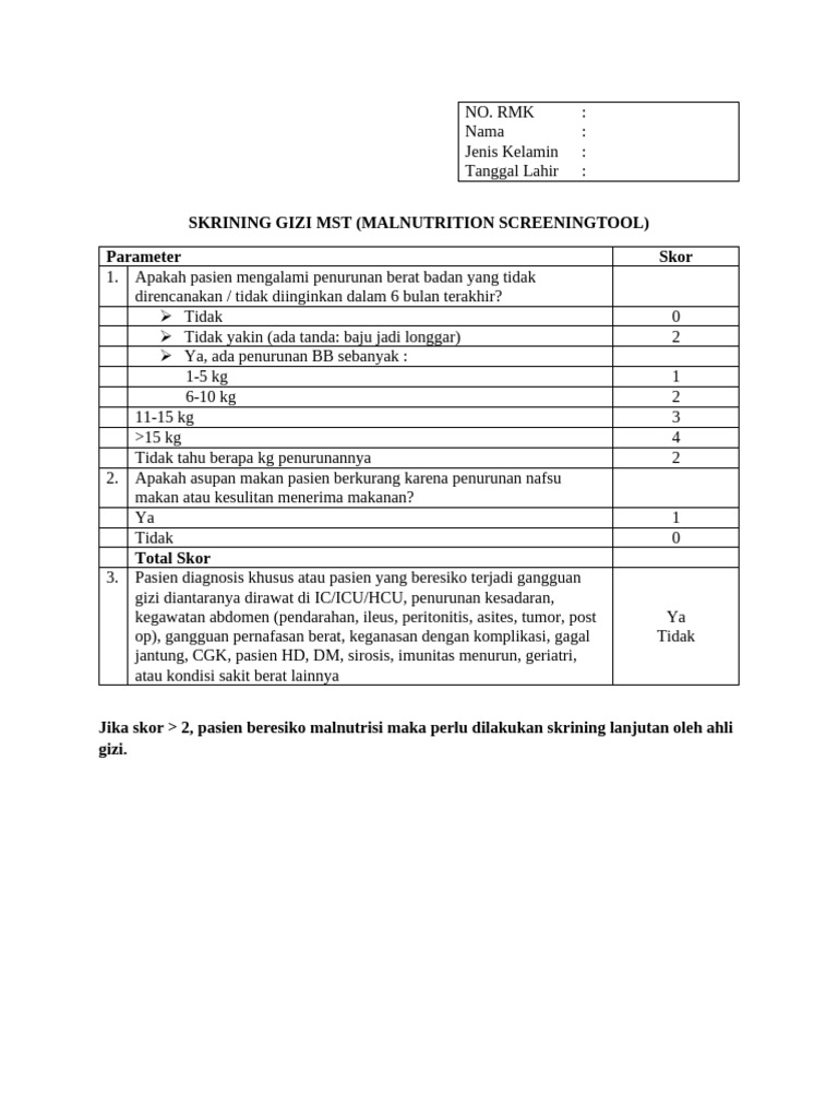 Screening Tools | PDF