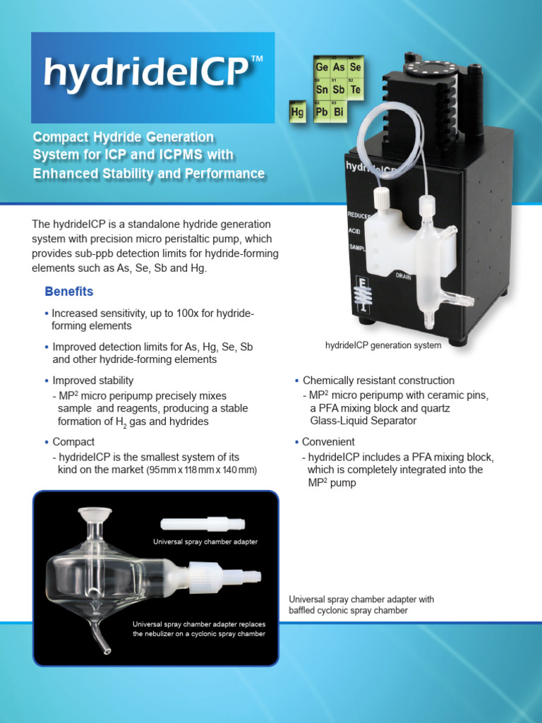 hydrideICP-generic-F-19147 | PDF | Analytical Chemistry | Physical Sciences