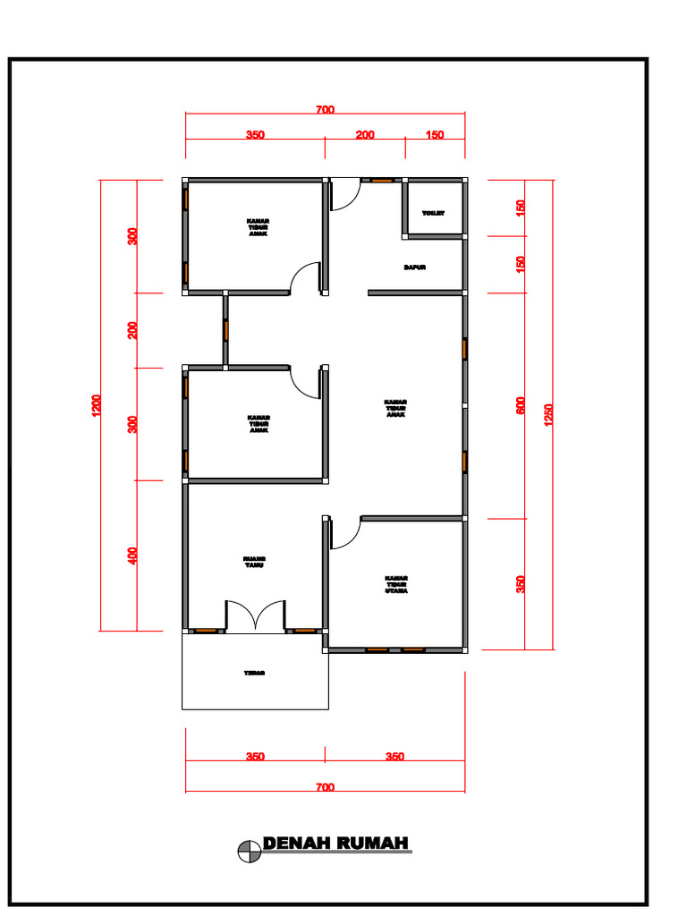Denah RMH Mas Bodet | PDF