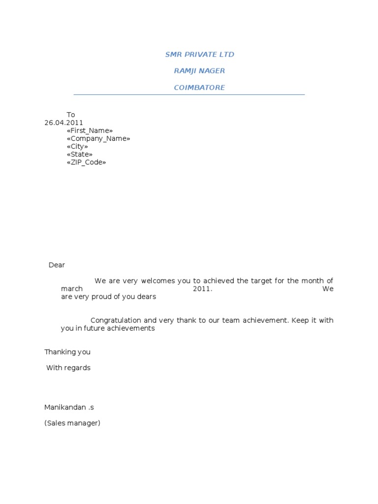 Congratulations on March Targets | PDF