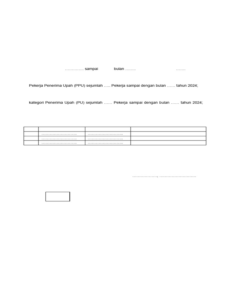 Format Lampiran Surat Konfirmasi | PDF
