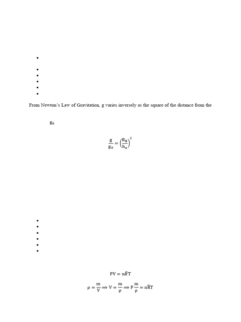ISA Model | PDF | Airspeed | Pressure
