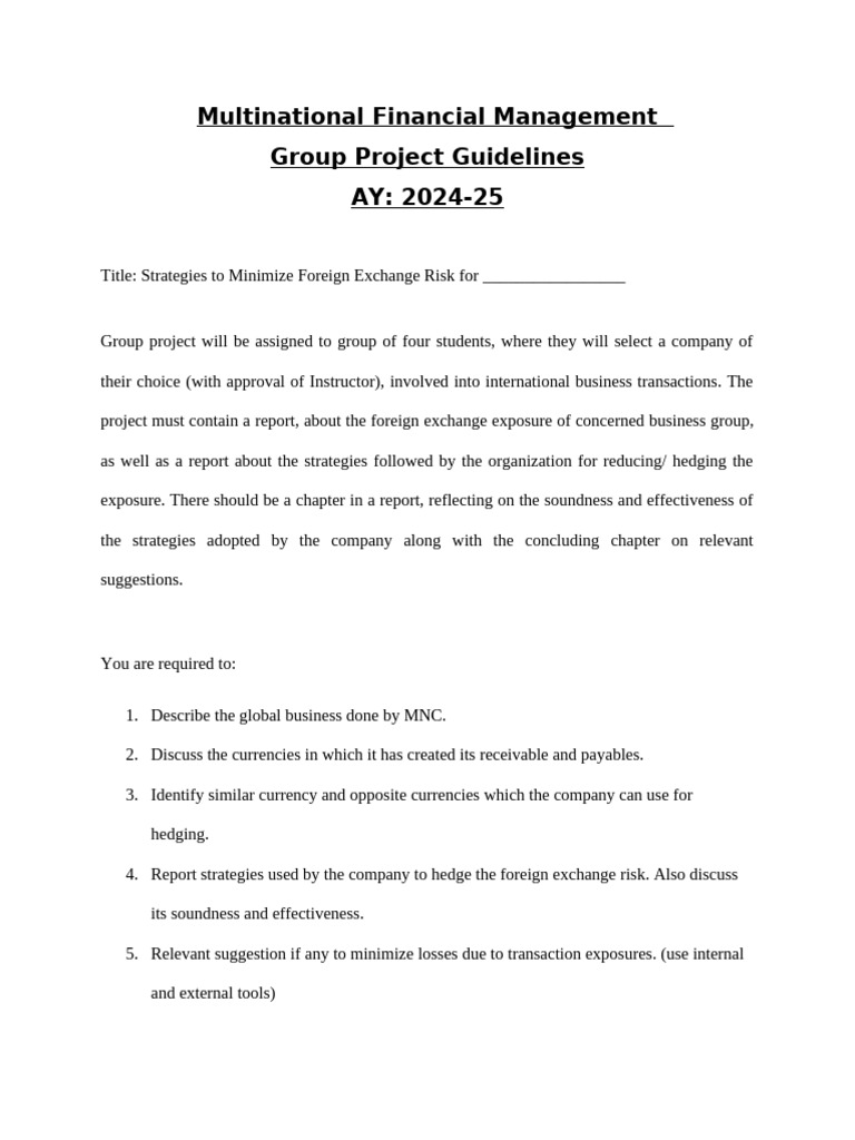 Group Project Guidelines-2024 | PDF