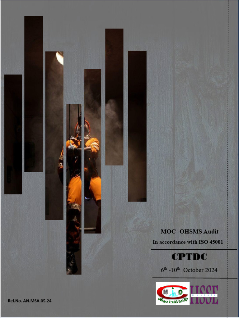 Ohsms Audit Report CPTDC 06-10 Oct 2024 | PDF | Audit | Occupational ...