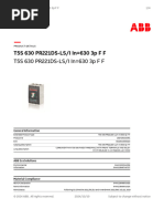 1SDA100467R1 xt5s 630 Ekip Dip Ls I in 630 4p F F | PDF | Electrical Equipment | Electricity