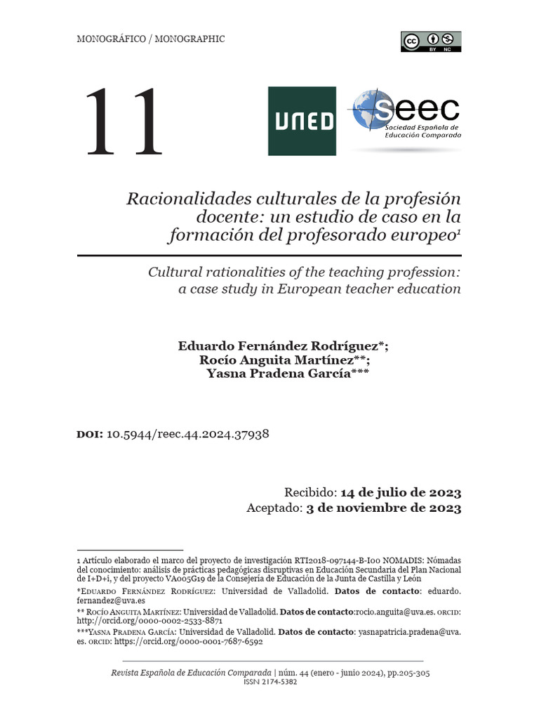 Lectura Tema 6 | PDF | Maestros | Plan de estudios