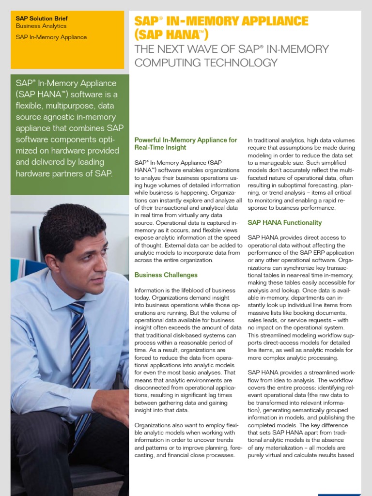 Sap® In-Memory Appliance (Sap Hana™) | PDF