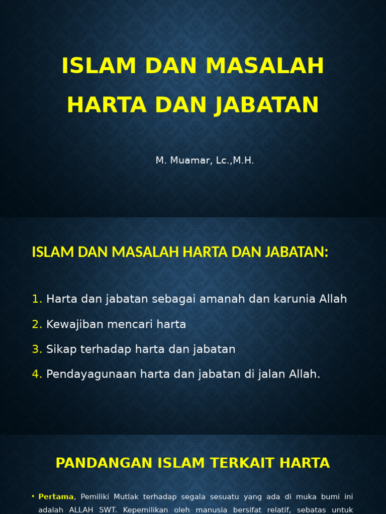 Amanah Harta dan Jabatan dalam Islam | PDF