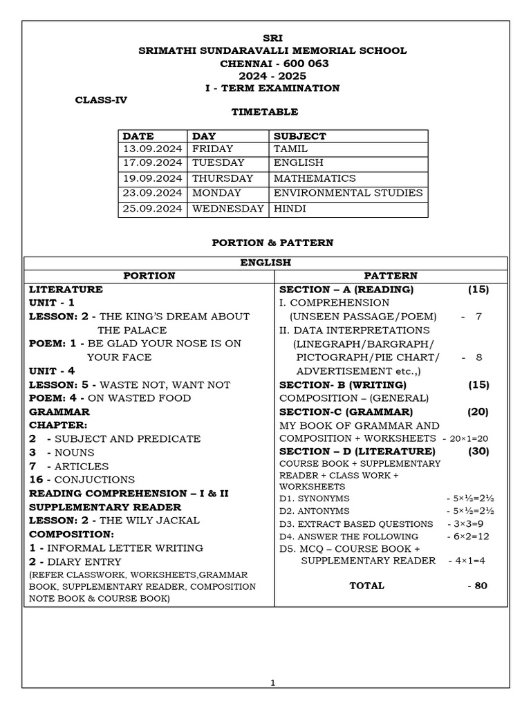Class 4 C-N Tamil | PDF