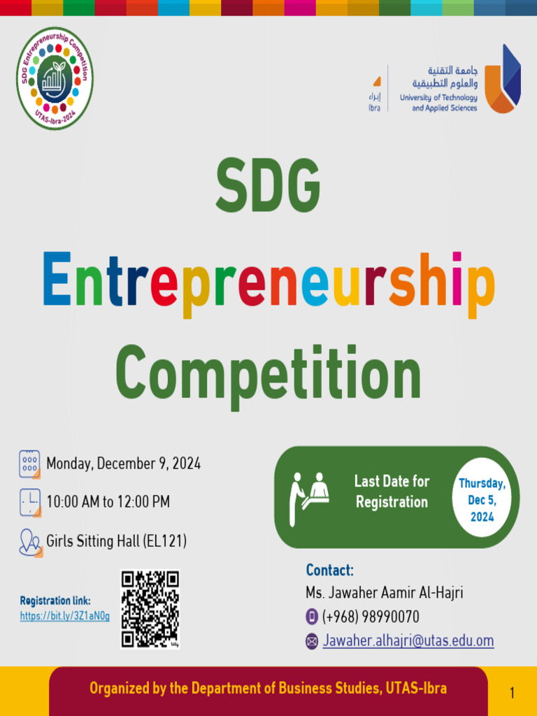 SDG Poster Making Competition - Brochure - 01!12!2024 | PDF | Poster ...
