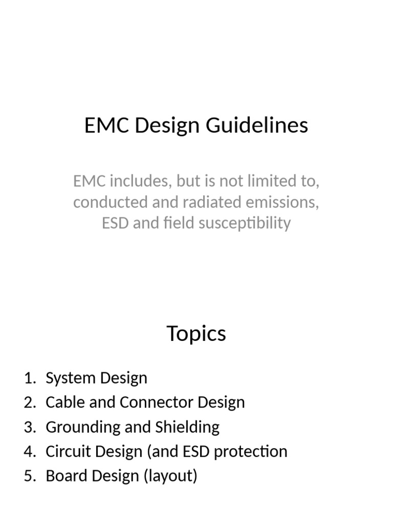 EMI design guidelines 2016-09-15 | PDF | Electromagnetic Interference ...