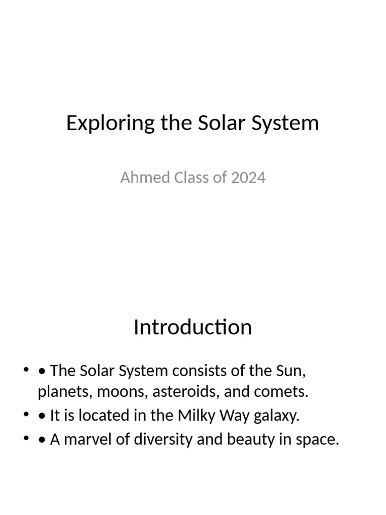 Solar System | PDF