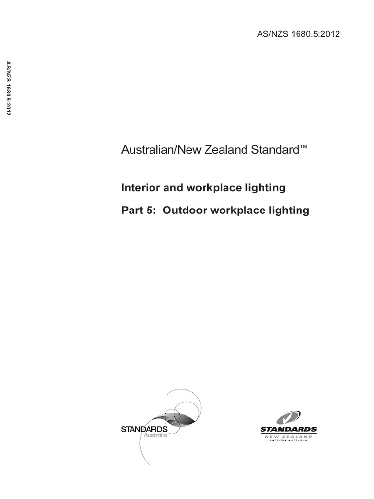 As NZS 1680.5 2012 | PDF | Lighting | Optics