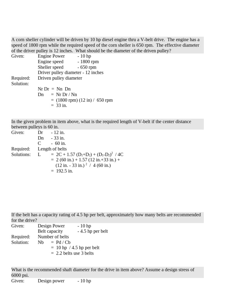 corn sheller | PDF | Belt (Mechanical) | Mechanical Engineering