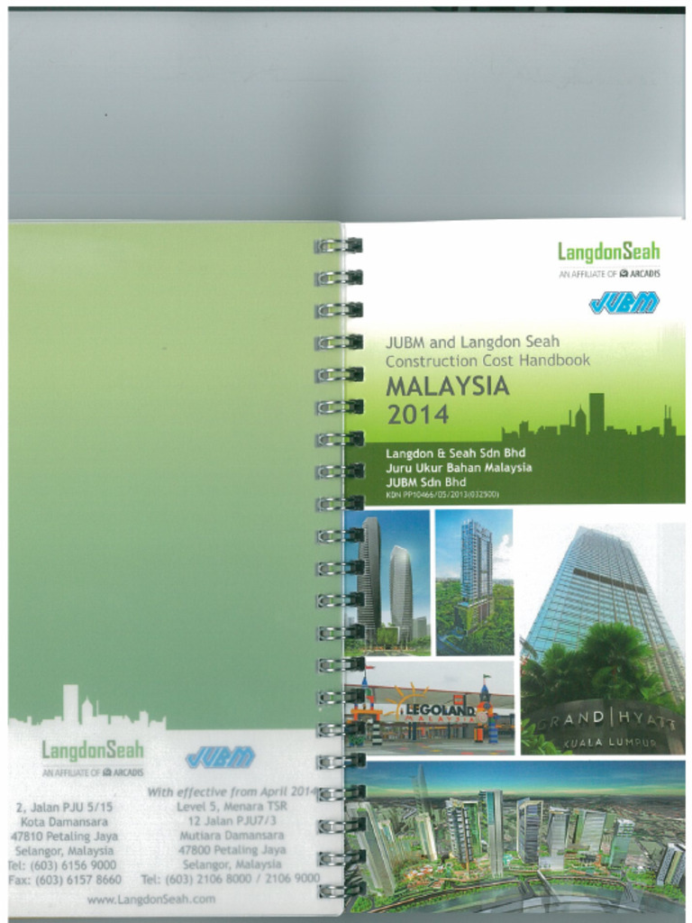 2014 - JUBM & Langdon Seah Construction Cost Hand Book | PDF