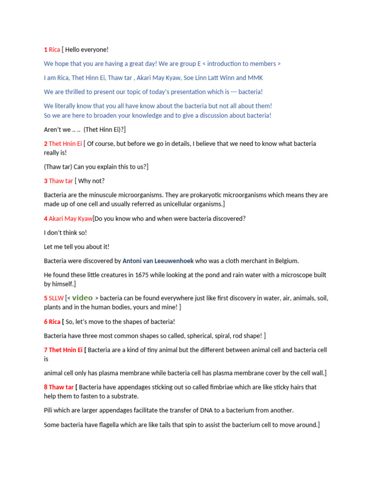 Bio Presentation | PDF | Bacteria | Reproduction