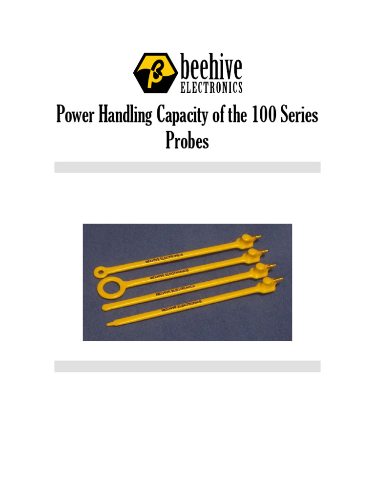 100 Series Probe Power Handling v1.1 | PDF | Electrical Impedance ...