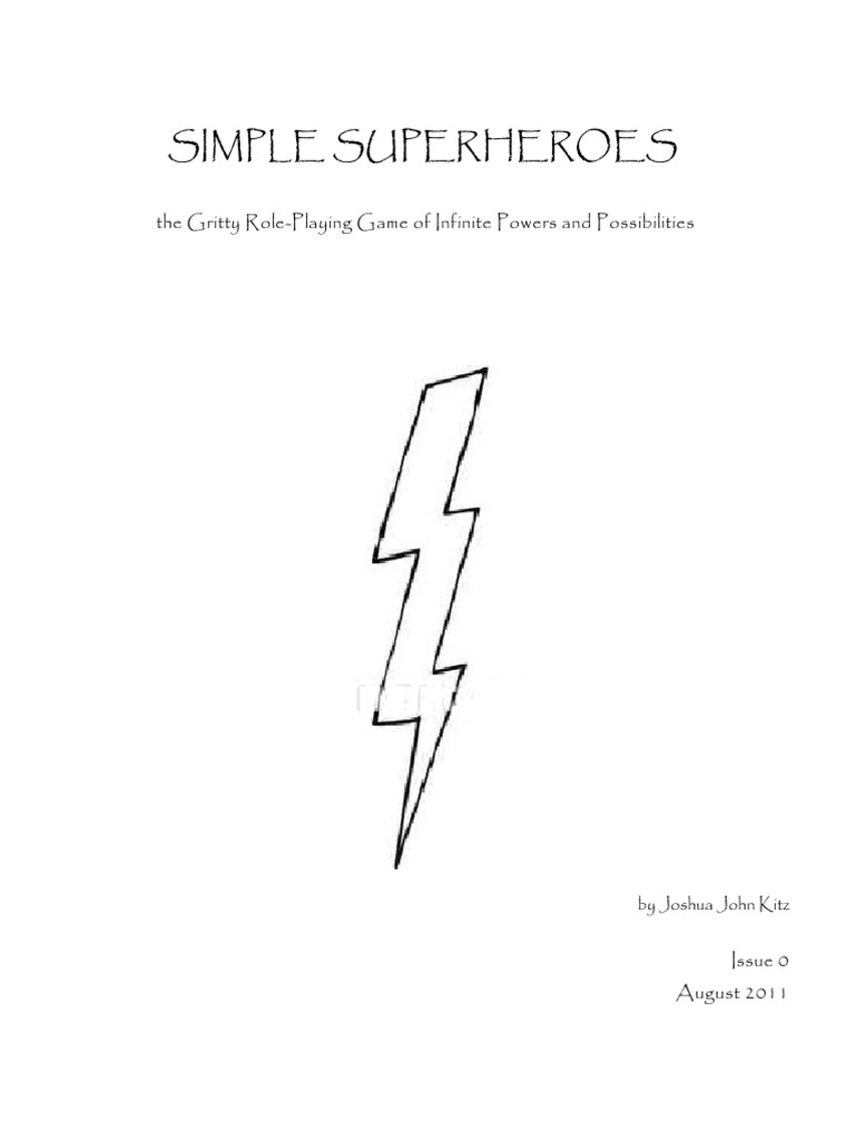Simple Superheroes E0.6 | PDF | Role Playing Games | Tabletop Role ...