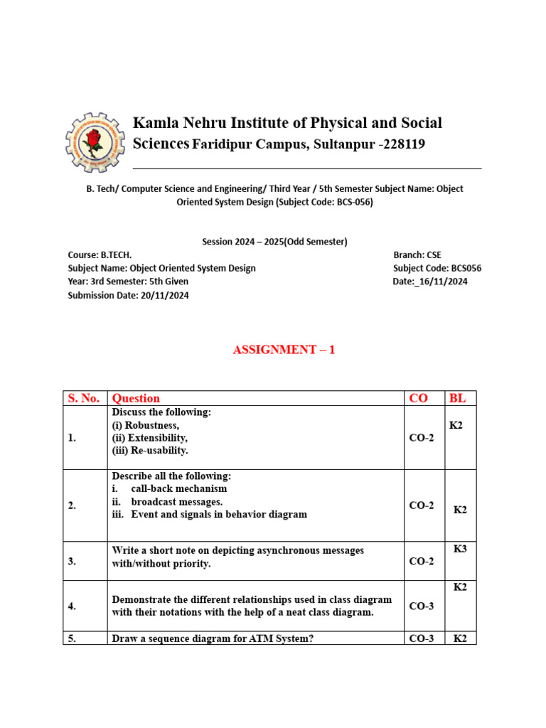 Assignment - OOSD - 2 | PDF