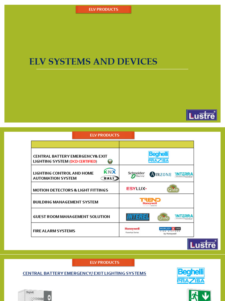Lustre Elv BMS Others Product Catalouge | PDF | Building Automation | Lighting