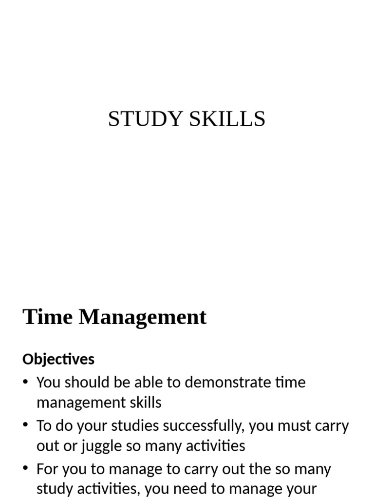 Study Skills | PDF | Academic Term Study Skills | PDF | Academic Term