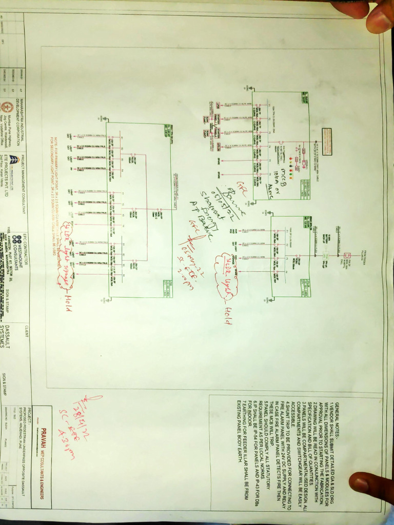 220505-DS PUP Elect GFC drawings R1 | PDF