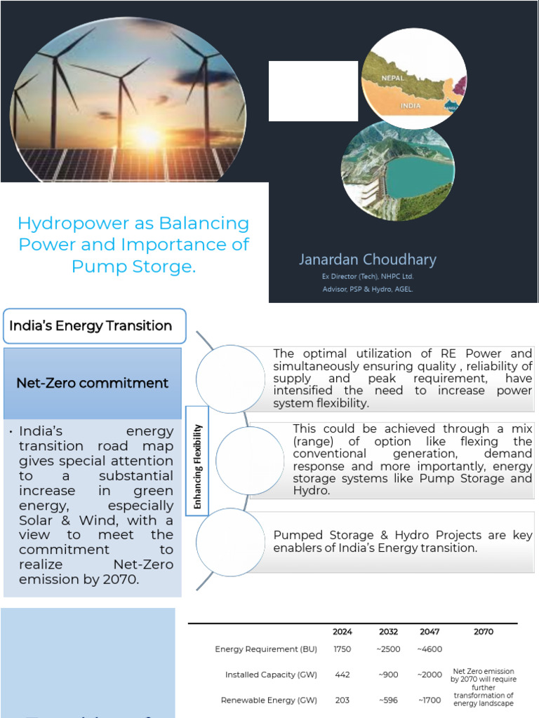 Hydropower as Balancing Power and Importance of PSP | PDF ...