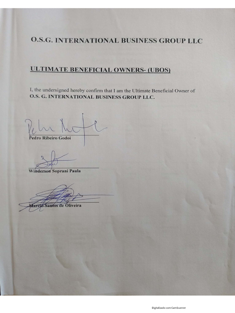 Registro OSG Internacional LLC | PDF