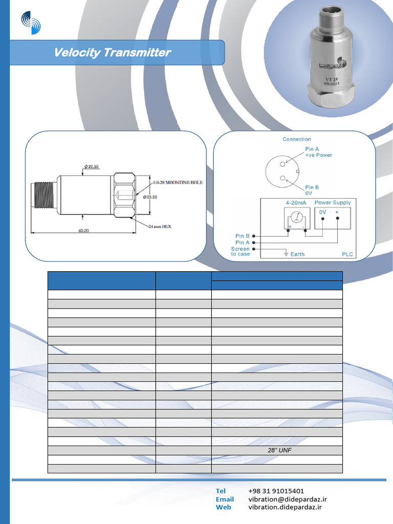 Fanuc M1000 Series Vibration Sensors | PDF | Computer Engineering | Electricity