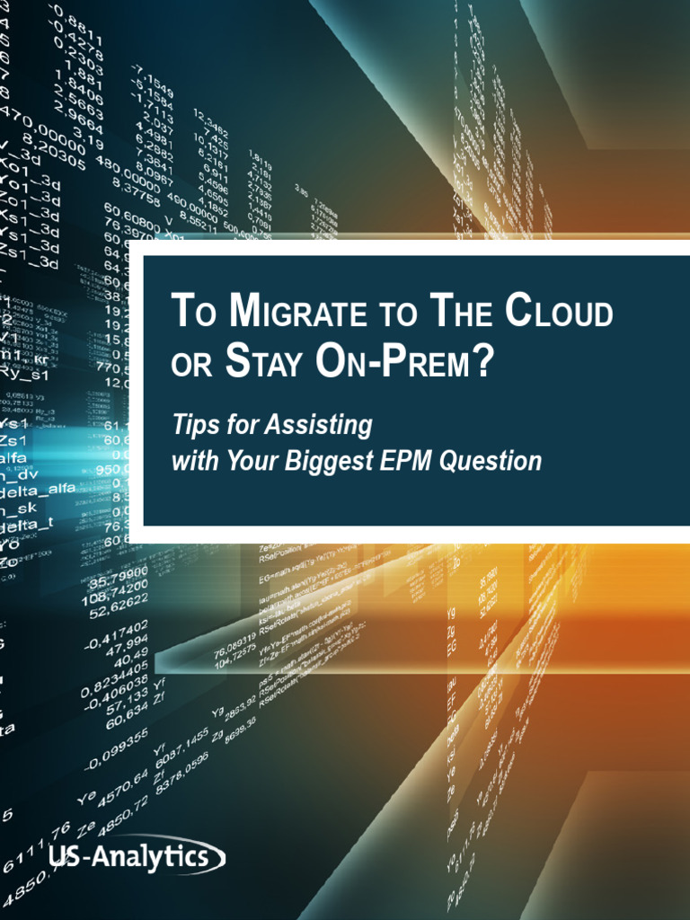 Infrastructure_eBook_To Migrate to the Cloud or Stay on Prem | PDF | Cloud Computing | Software ...