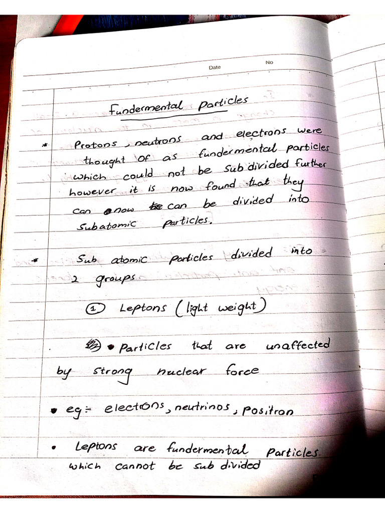 Fundamental Particles | PDF