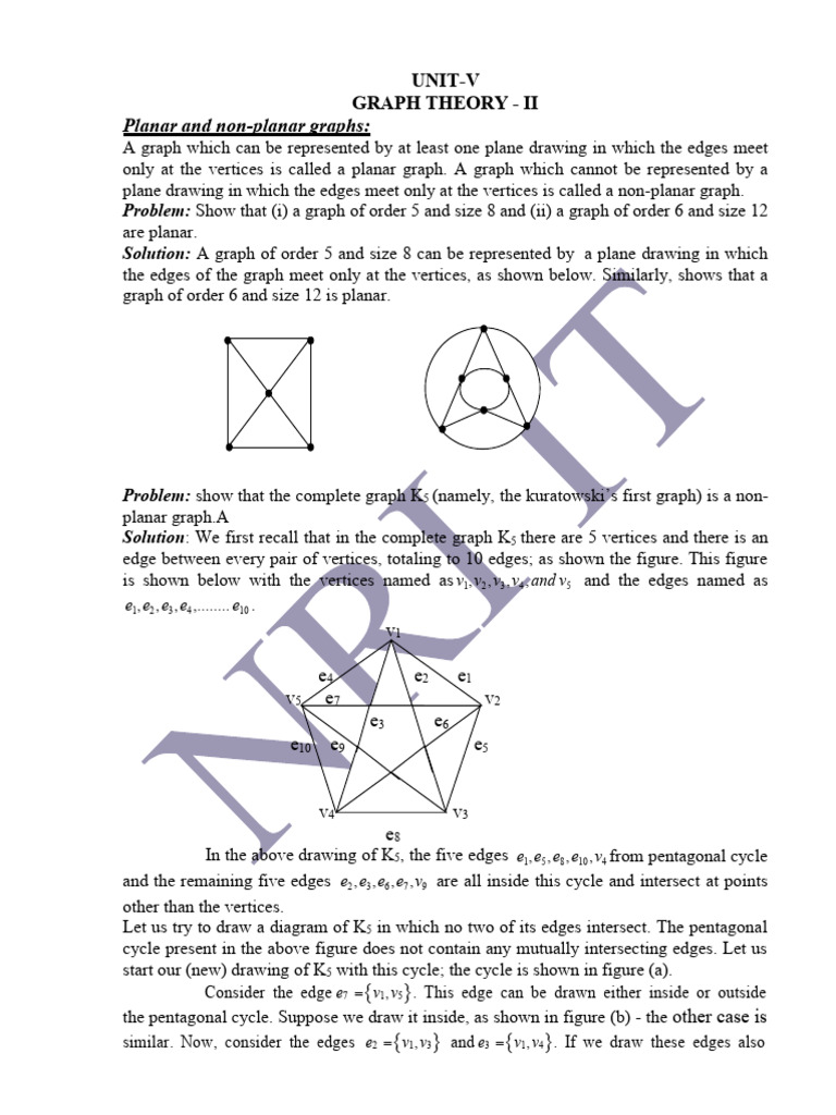 DMGT-UNIT5 | PDF | Visual Cortex | Vertex (Graph Theory)