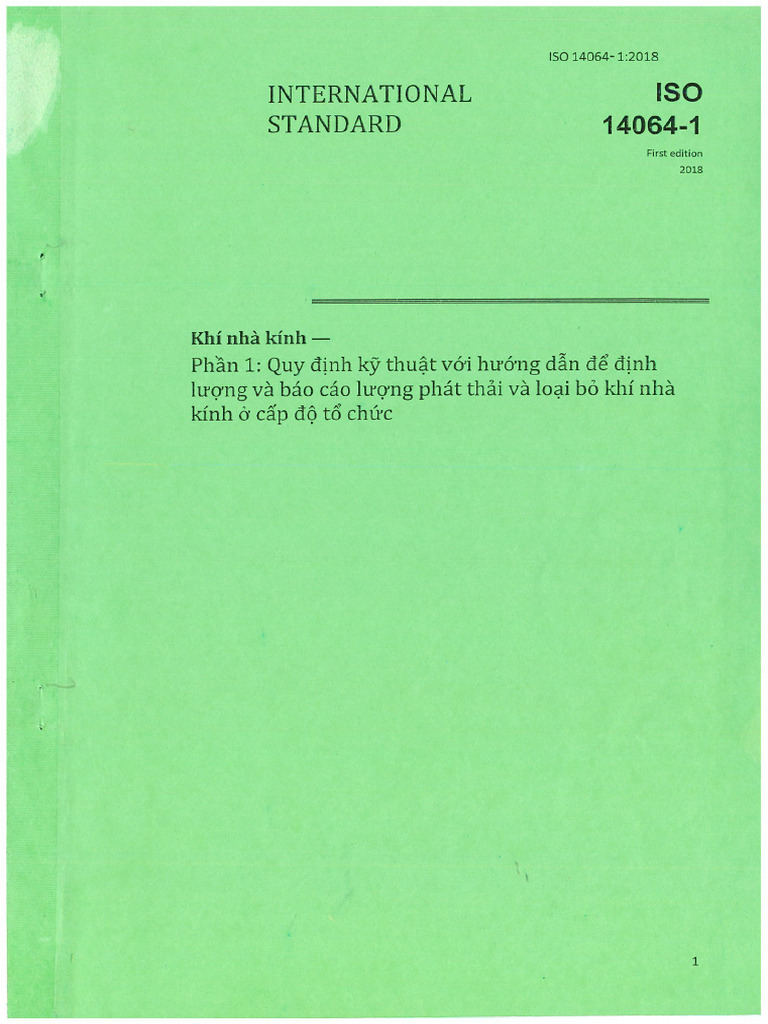 Iso 14064 - 1 | PDF