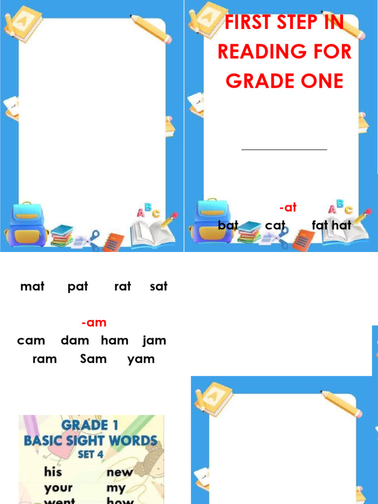 Grade One Reading: Phonics & Sight Words | PDF
