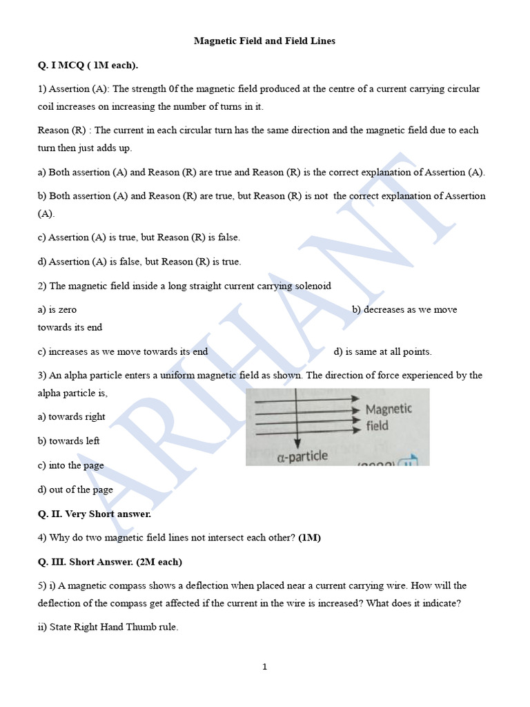 10th Physics T2 | PDF | Magnetic Field | Electrical Engineering