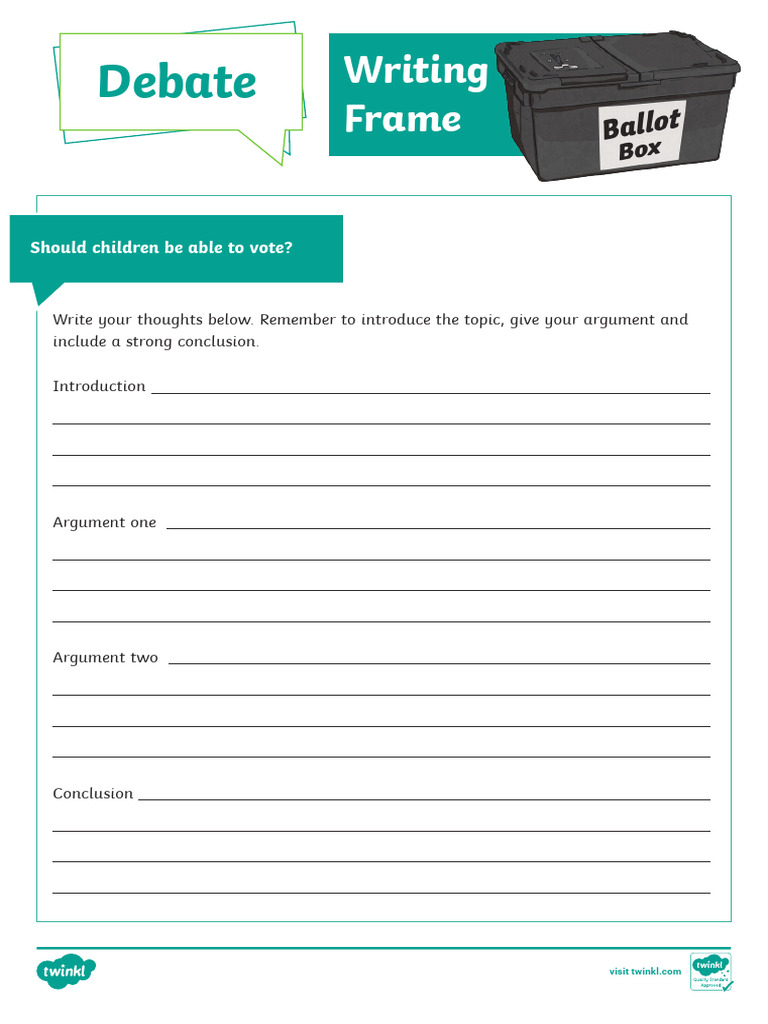 KS2 Debate Writing Guide | PDF