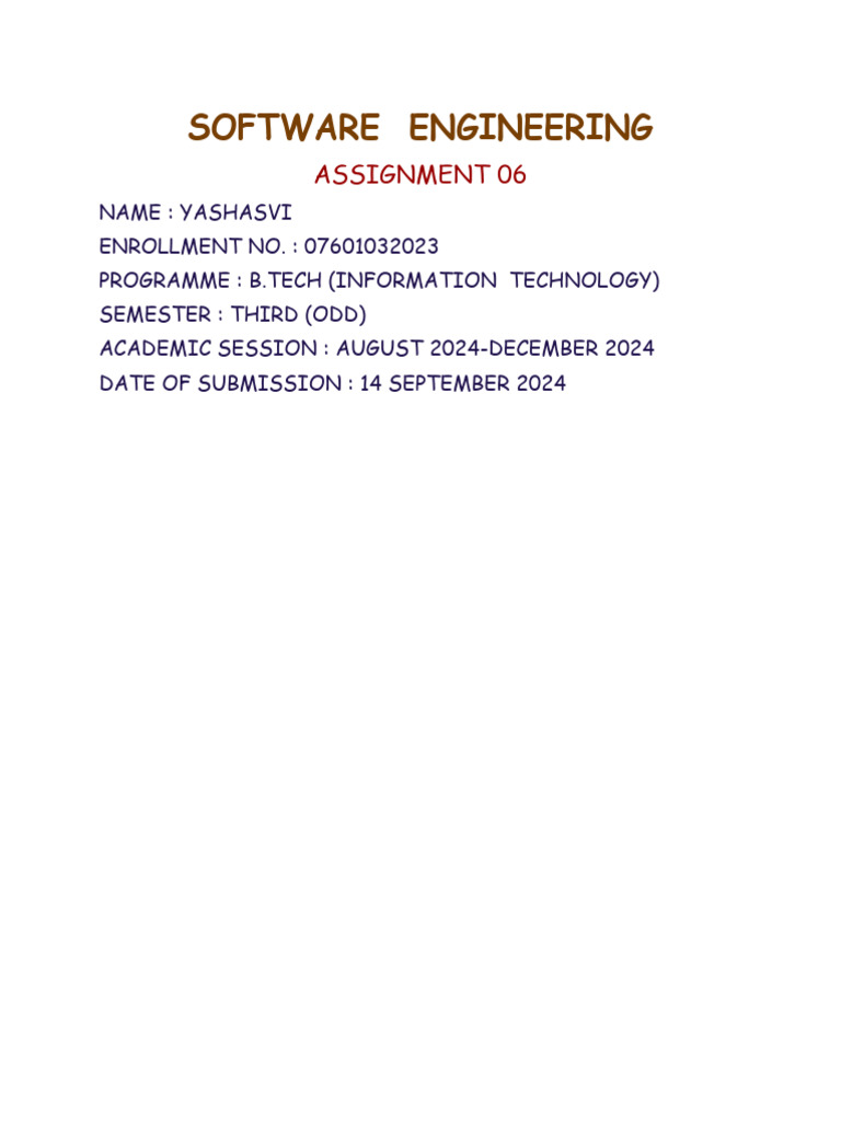 Lab Assignment 6 07601032023 Pdf
