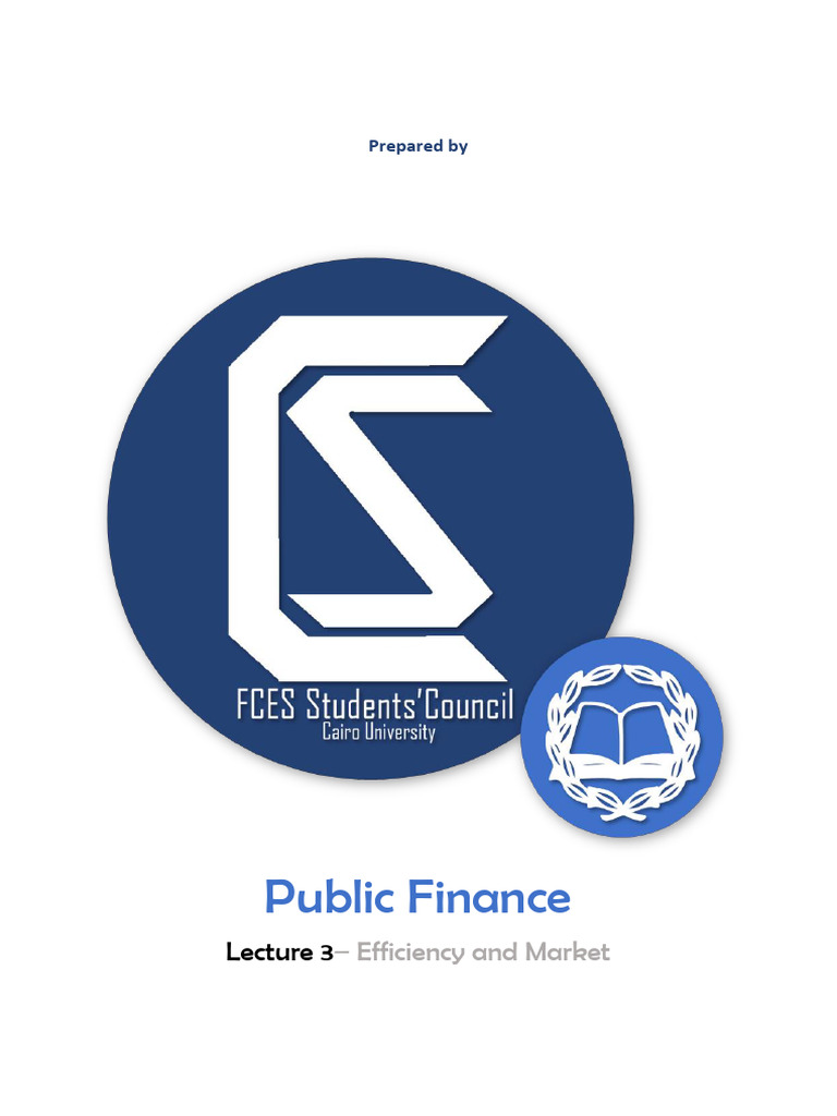 Public Finance Lecture 3 | PDF
