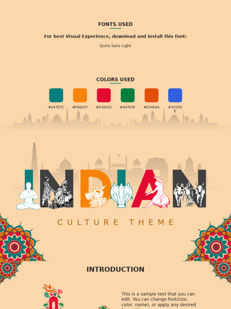 Indian Culture Theme Static 16x9 | PDF
