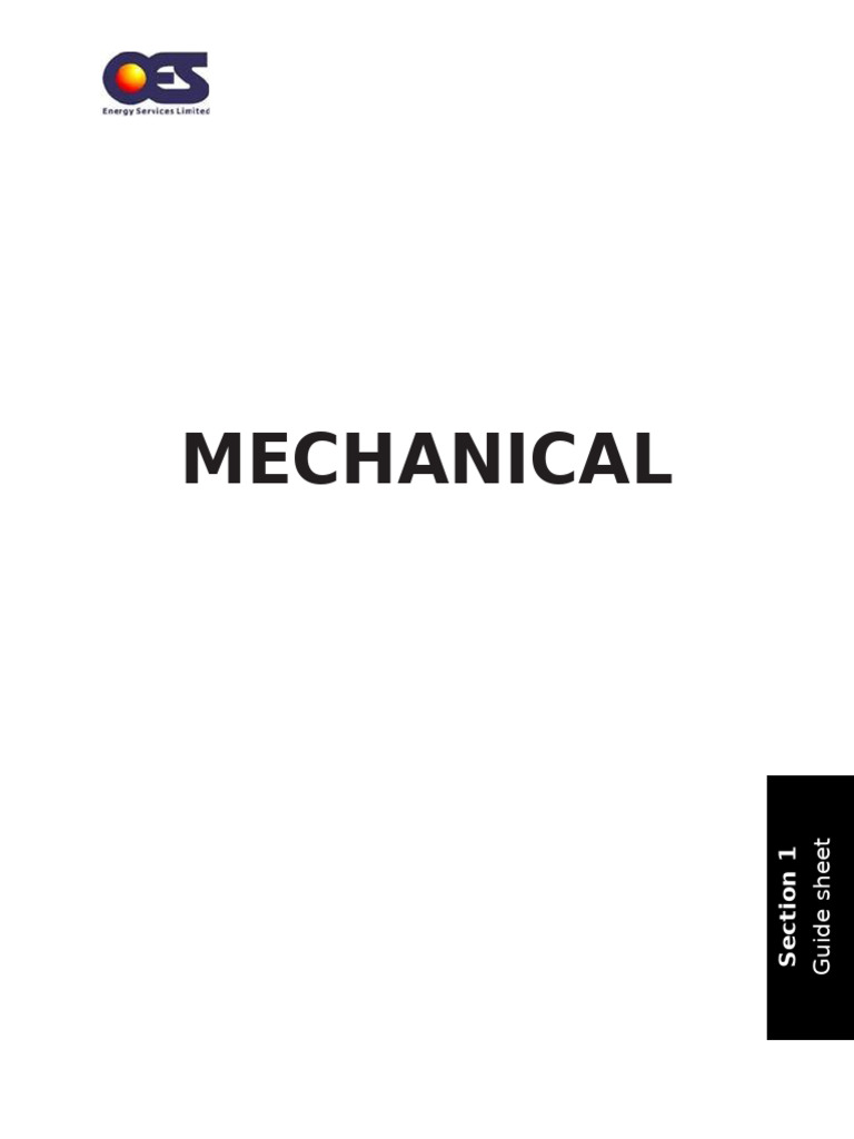 Mechanical - OJT - Module 01 | PDF | Pump | Valve