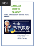 Ip Project Hotel Management Class12 | PDF | Databases | Python ...