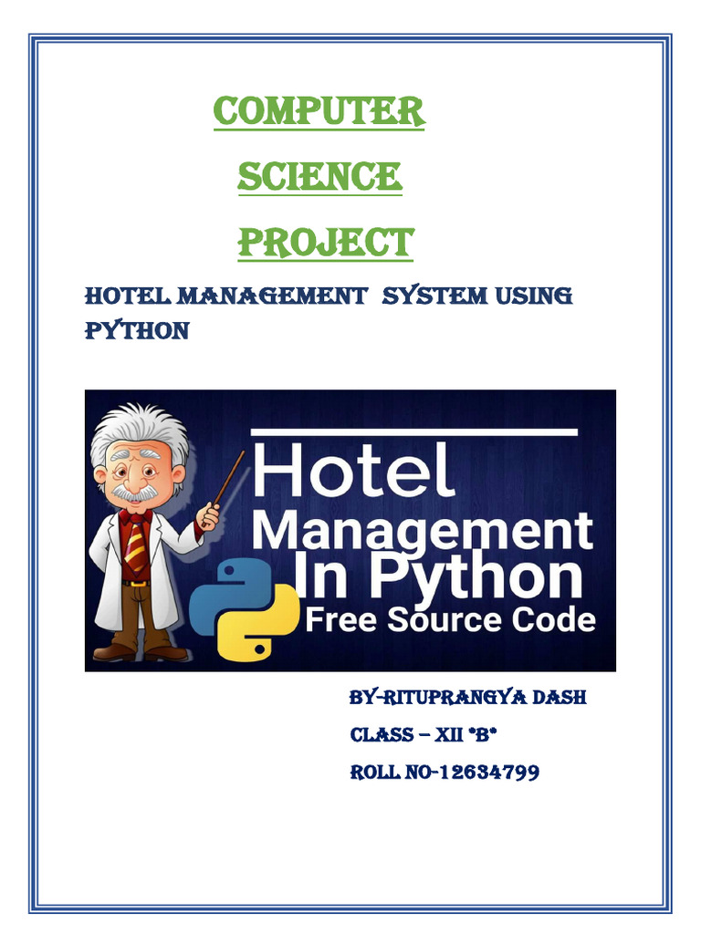 COMPUTER SCIENCE Sample PROJECT | PDF | Computer Architecture | Software